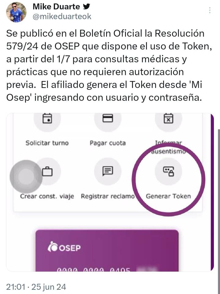 OSEP comienza a requerir validación por Token – Blog del Secretario Mike