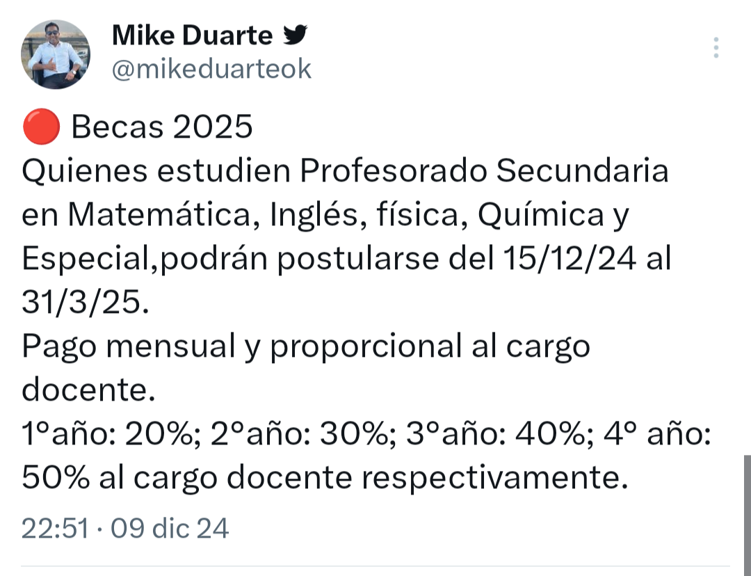 Programa provincial Becas 2025 para carreras docentes – Blog del ...